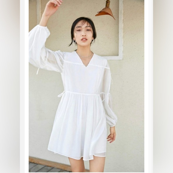 J.ING | Dresses | Womens Jing Dresses Flouncy White Mini Dress 6 | Poshmark